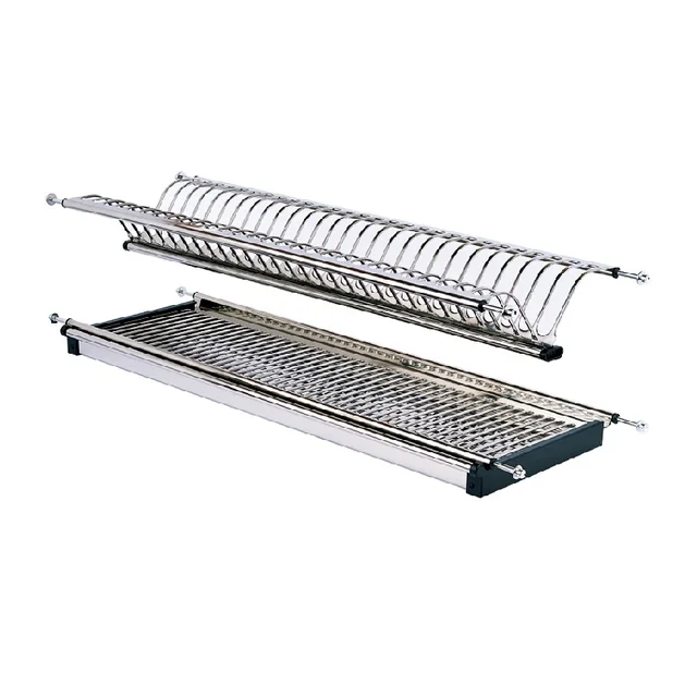 304 stainless steel built-in drain rack hanging in the wall cabinet ...