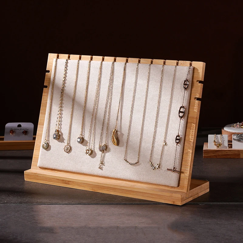 Classical-Large-Capacity-Jewelry-Display-Rack-Multiple-Necklace-Display ...