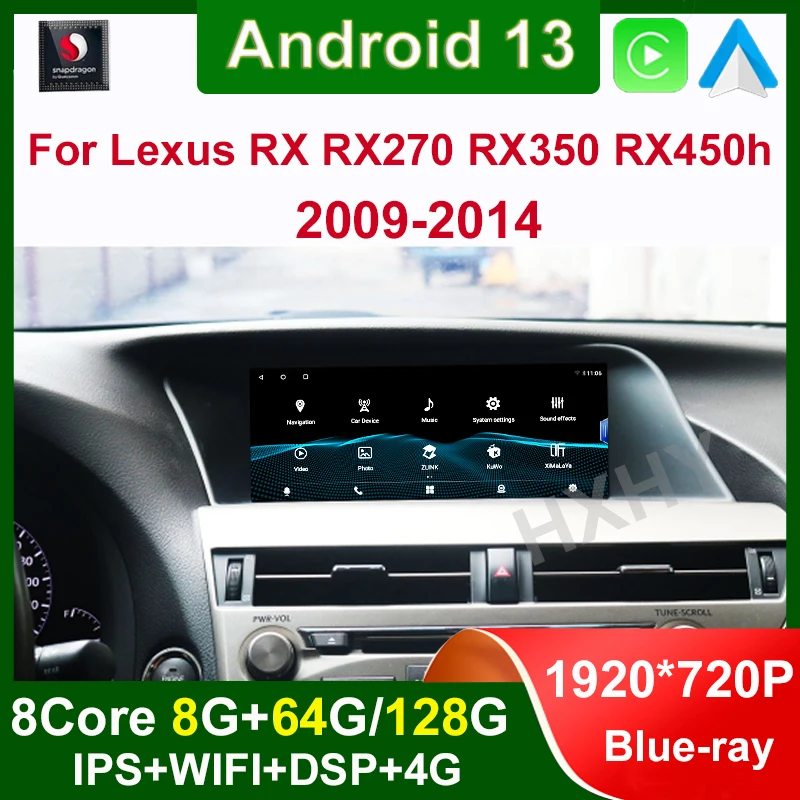Android-13-8-128G-Qualcomm-Auto-Carplay-Car-Dvd-Player-for-Lexus-RX ...