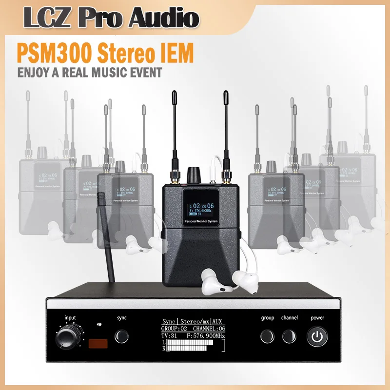 PSM300-IEM-In-Ear-Monitor-Wireless-System-Stage-Stereo-Audio ...