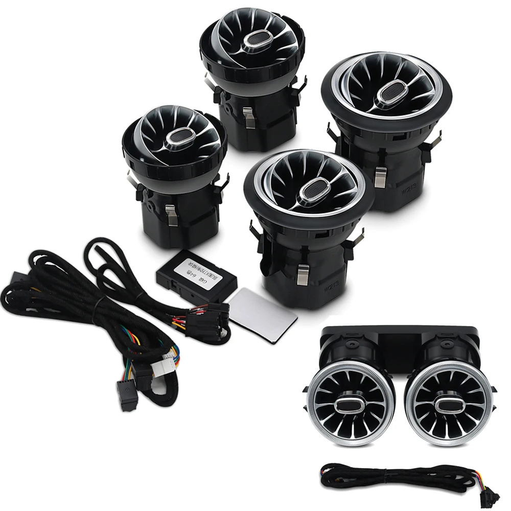 8-64Color-Car-LED-Dashboard-AC-Air-Condition-Vent-Outlet-Turbo-For ...