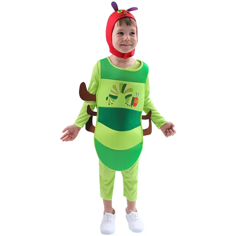Kids Boy Girls Children Halloween Insect Cosplay Caterpillar Costume ...