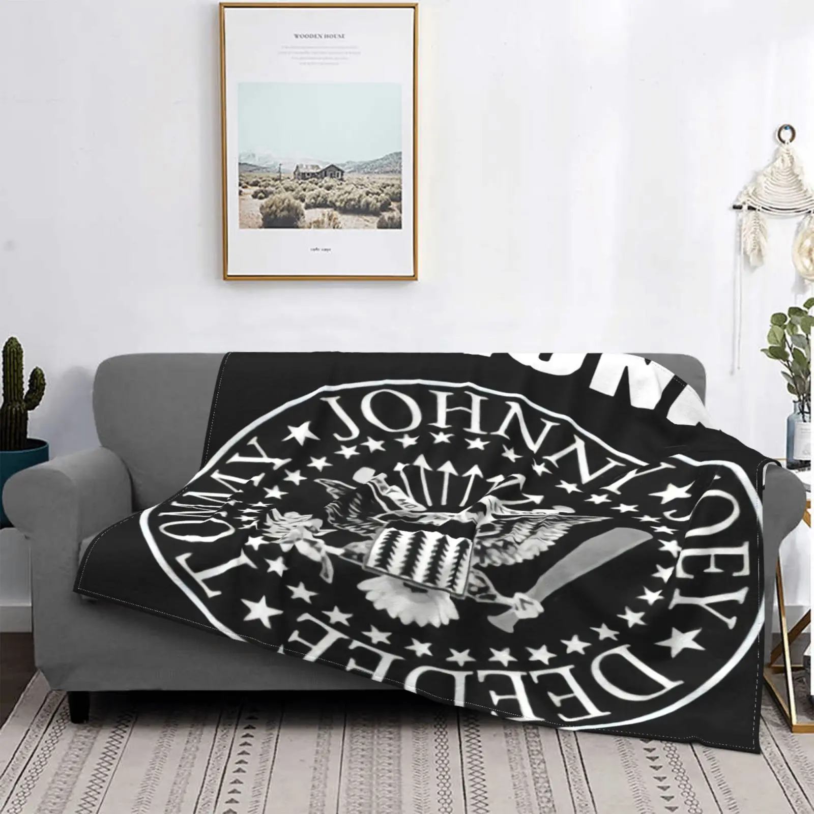 Fghfg-Women-s-Fghfg-Ramone-Seal-Graphic-Blanket-Bedspread-On-The-Bed ...