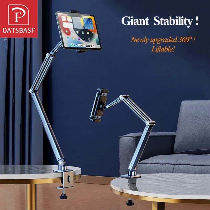 Oatsbasf-Tablet-Clip-Holder-Phone-Stand-Height-Adjustable-Bedside-Lzay ...