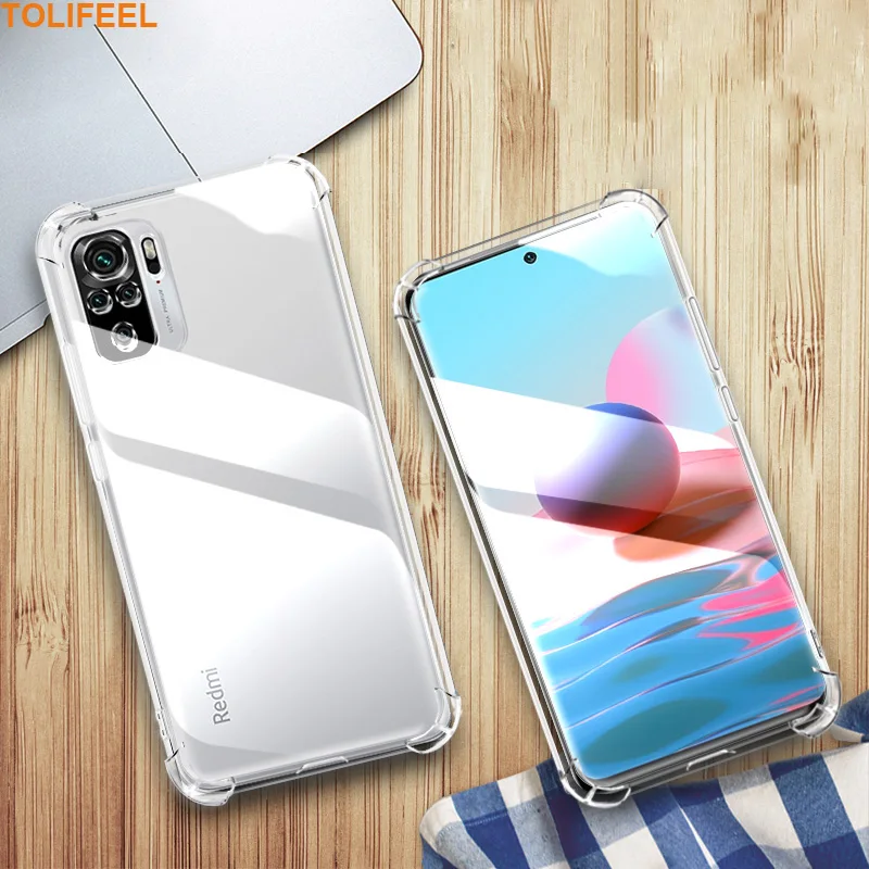 Shockproof-Airbag-Case-For-Xiaomi-Redmi-Note-10S-10-Pro-Soft-Silicone ...