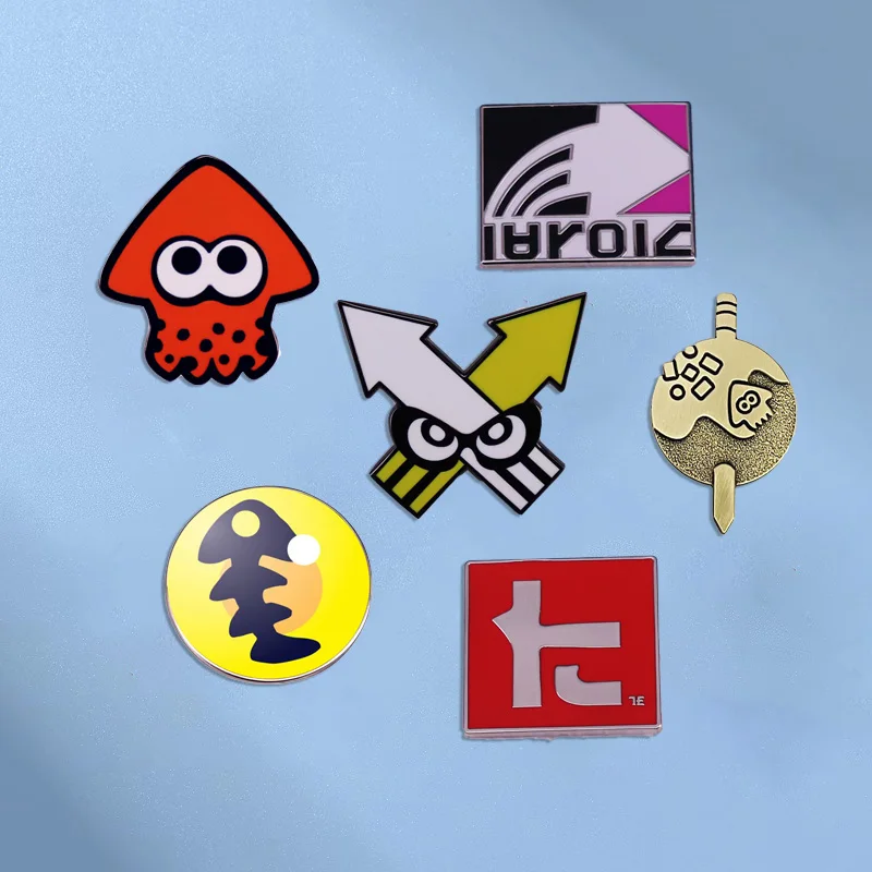 Game-Splatoon-Inkling-Squid-Brooch-Lapel-Pin-Game-Fashion-Logo-Badge ...