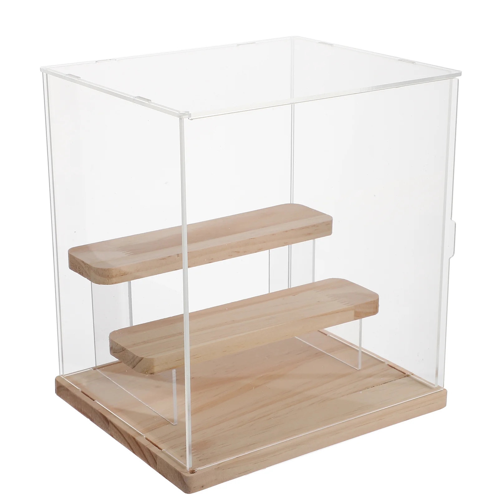 Display Acrylic Box Case Riser Shelf Figure Clear Entryway Cabinet ...