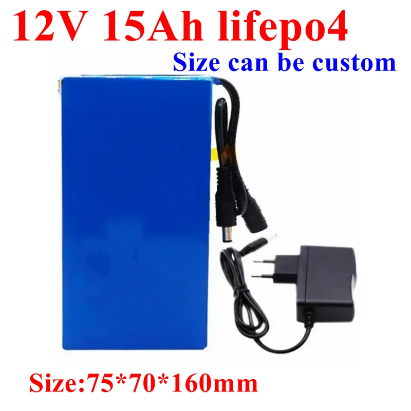 Lifepo4-12v-15Ah-no-10Ah-lifepo4-battery-pack-12-8v-20A-DC-rechargeable ...