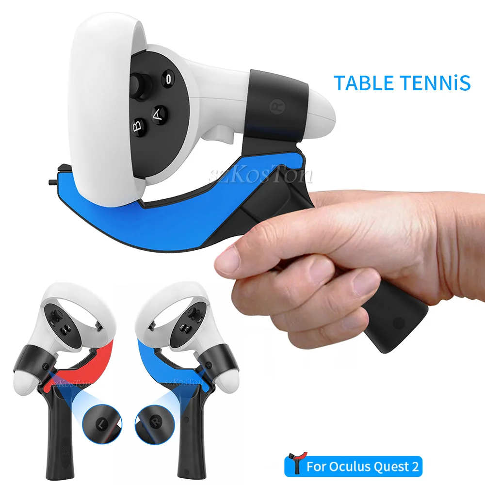 Table-Tennis-Paddle-Grip-Handle-for-Oculus-Quest-2-Controllers-Playing ...