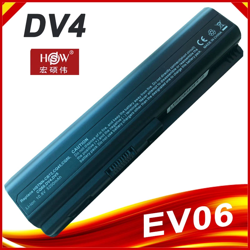 EV06 Battery for HP Pavilion dv4 dv5 dv6 G60 G70 CQ40 CQ60 LAPTOP ...