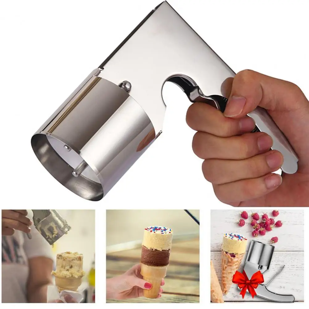 Big Volume Stainless Steel Ice Cream Scoop with Trigger Easy to Clean ...