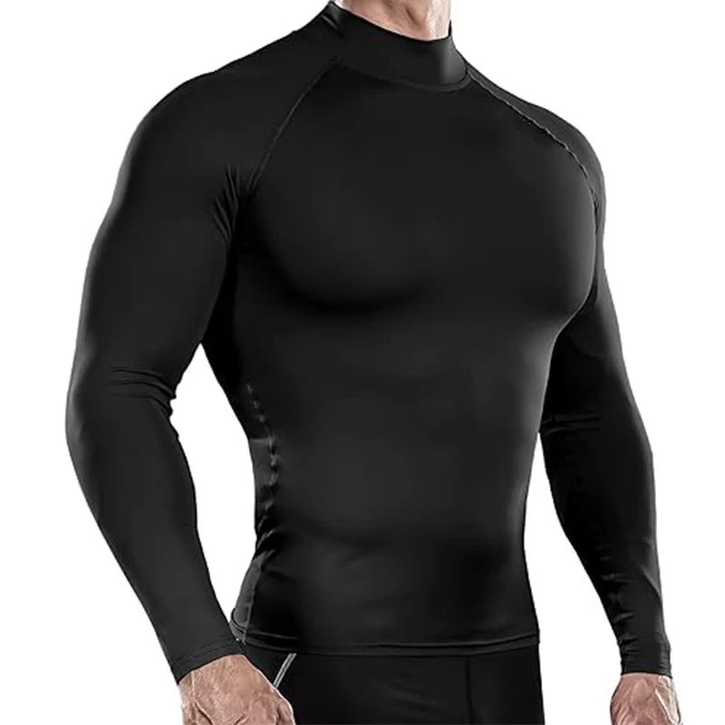 Men-s-Running-T-Shirt-Sportswear-Compression-Shirts-Elastic-Long-Sleeve ...
