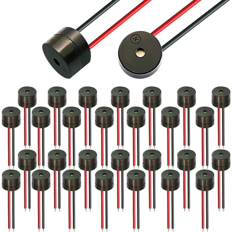 30Pcs DC 12V Electronic DC Buzzer 5v Alarm Active Electromagnetic Piezo ...