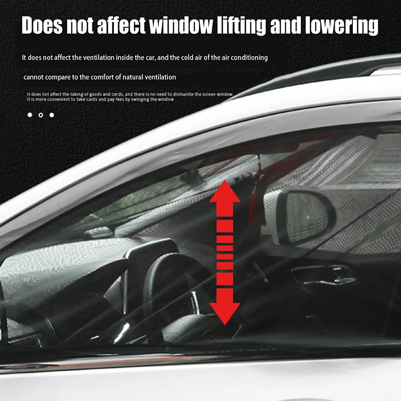2Pcs Car Window Net Car With The Car Sunshade Anti-mosquito Insect ...