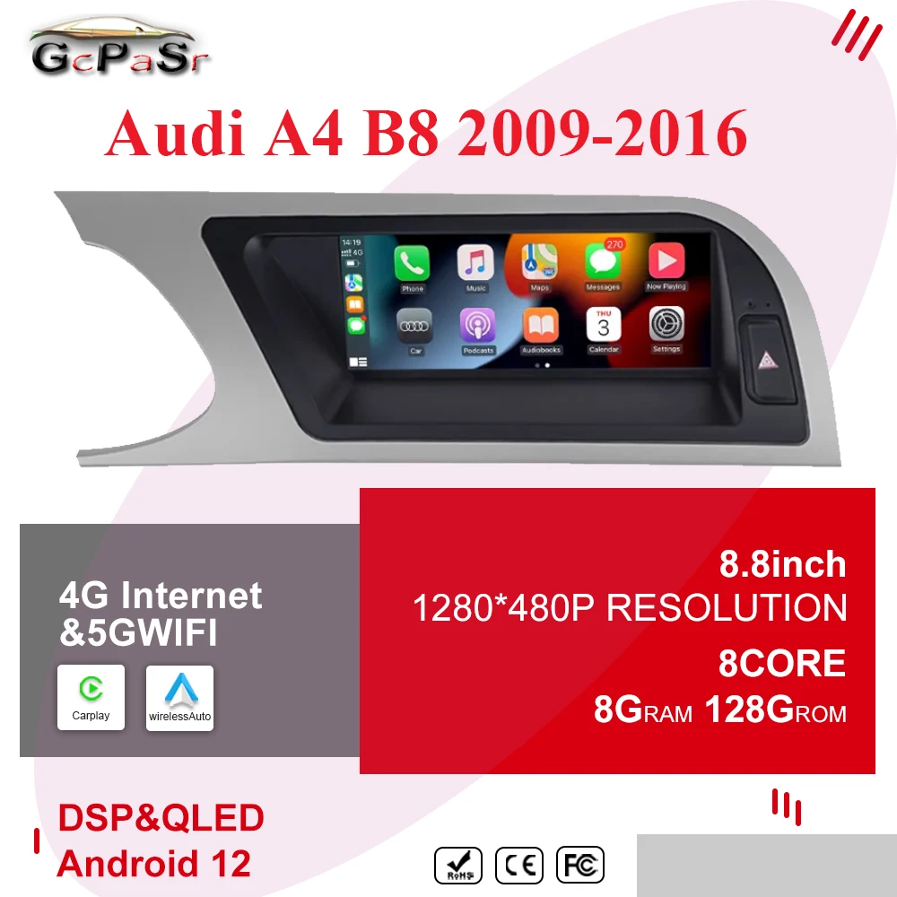 Android-12-Car-Multimedia-Player-Carplay-For-Audi-A4-B8-2009-2016-8 ...