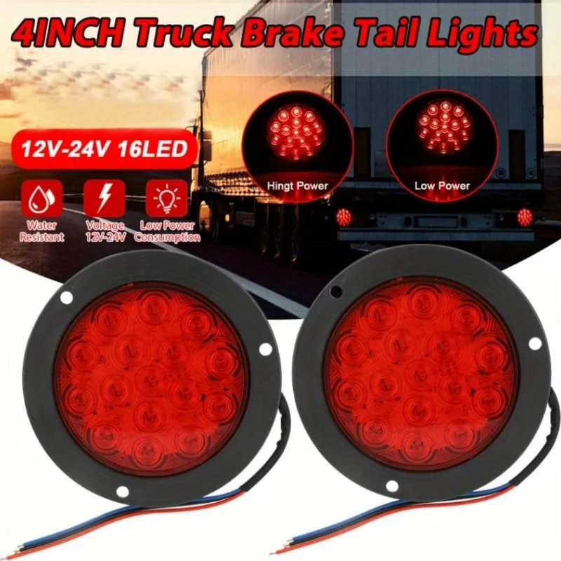 Round-LED-Tail-Lights-para-carro-e-motocicleta-IP67-imperme-vel-Stop ...