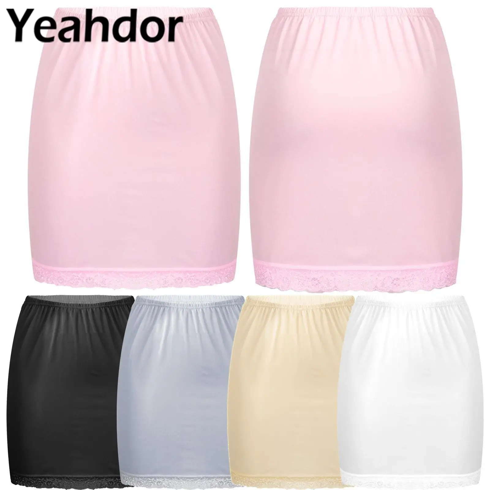 Women High Waist Underskirt Casual Party Crinoline Petticoat Woman's ...