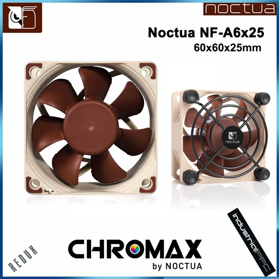 Noctua NF-A6x25 PWM Computer Case Fan 60mm 5V/12V Intelligent ...