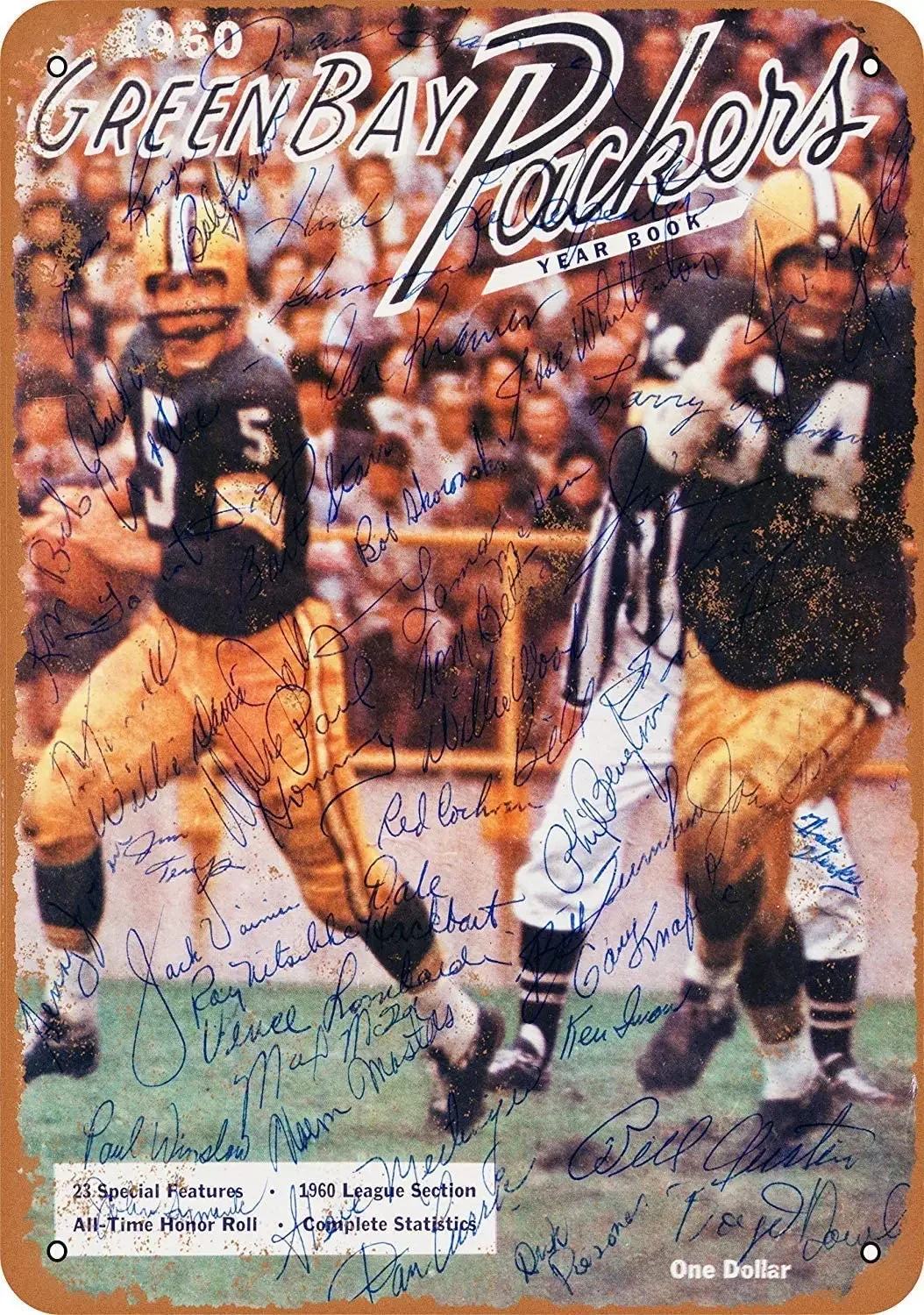 Retro-1960-Green-Bay-Packers-Wall-Tin-Sign-Retro-Iron-Poster-Painting ...