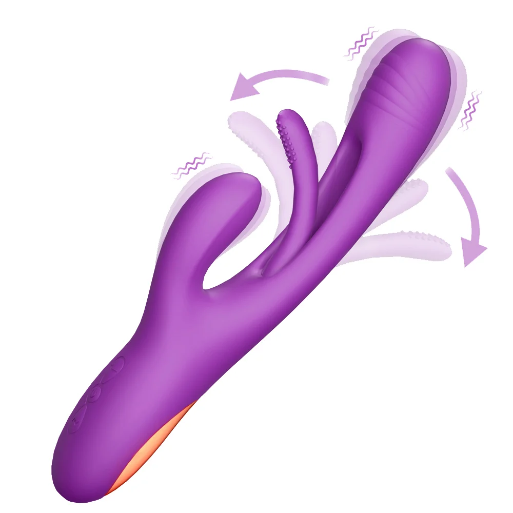 Rabbit Tapping G Spot Tapping Vibrator For Women Clitoris Clit Dual Stimulator Powerful 21 Modes