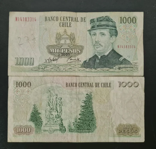 Notas originales De 1991-2009 Chile, 1000 Peso, VG UNC (Fuera De uso ...