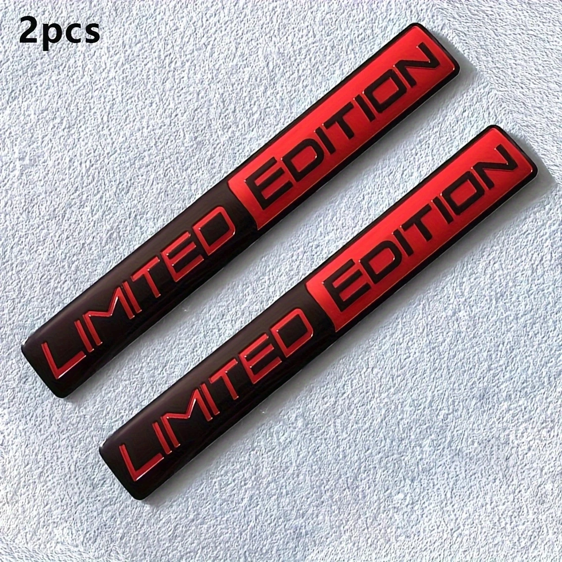 2PCS-Limited-Edition-Emblem-3D-Metal-Badges-Decal-Sticker-Auto-Racing ...