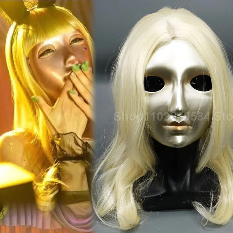 Masked-Girl-Same-Mask-Adult-Female-Makeup-Ball-Halloween-Role-Playing ...