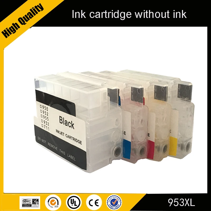 Enkshop 1set 953 953XL Refillable Ink Cartridge with ARC Chip ...