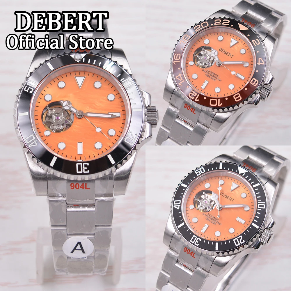 Debert 40mm Nh38 Men's Mechanical Watch Sapphire Glass Automatic Watch ...