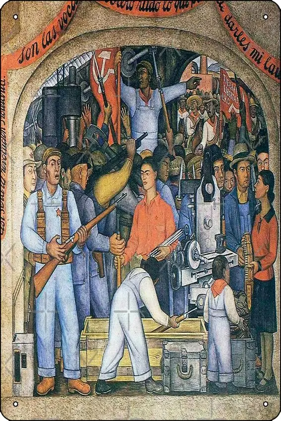 The-Arsenal-Diego-Rivera-Art-Print-Funny-Metal-Tin-Sign-for-Home ...