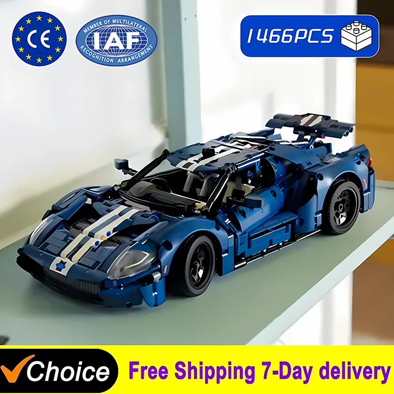 Technical-Classic-Racing-Car-Building-Blocks-Set-Expert-Sport-Vehicle ...