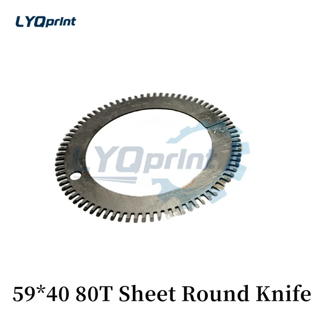 10 Pieces Cutter Blade 59*40 80T 60T Sheet Round Knife For Heidelberg ...