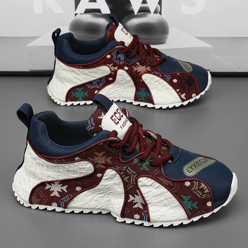Casual Shoes Men Fashion Designer Board Shoes Fabric Breathable ...