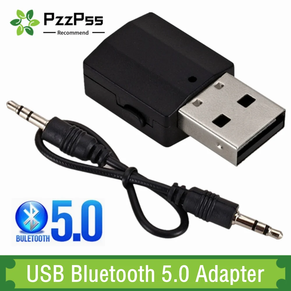 2 in 1 USB Bluetooth 5.0 Transmitter Receiver Mini 3.5Mm AUX Stereo ...