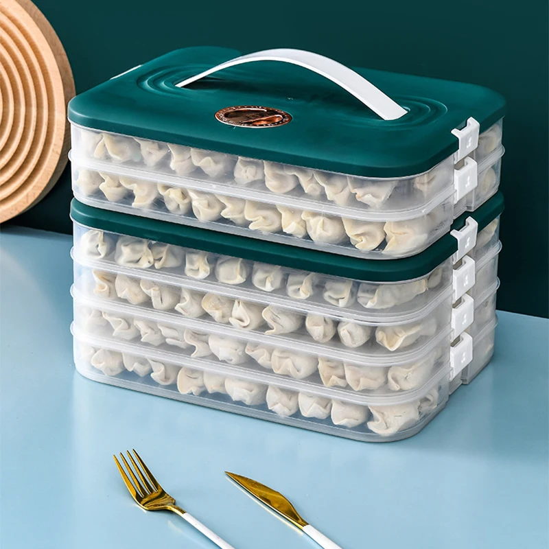 Storage Box Frozen Dumplings | Box Food Storage Dumplings - Box Storage ...