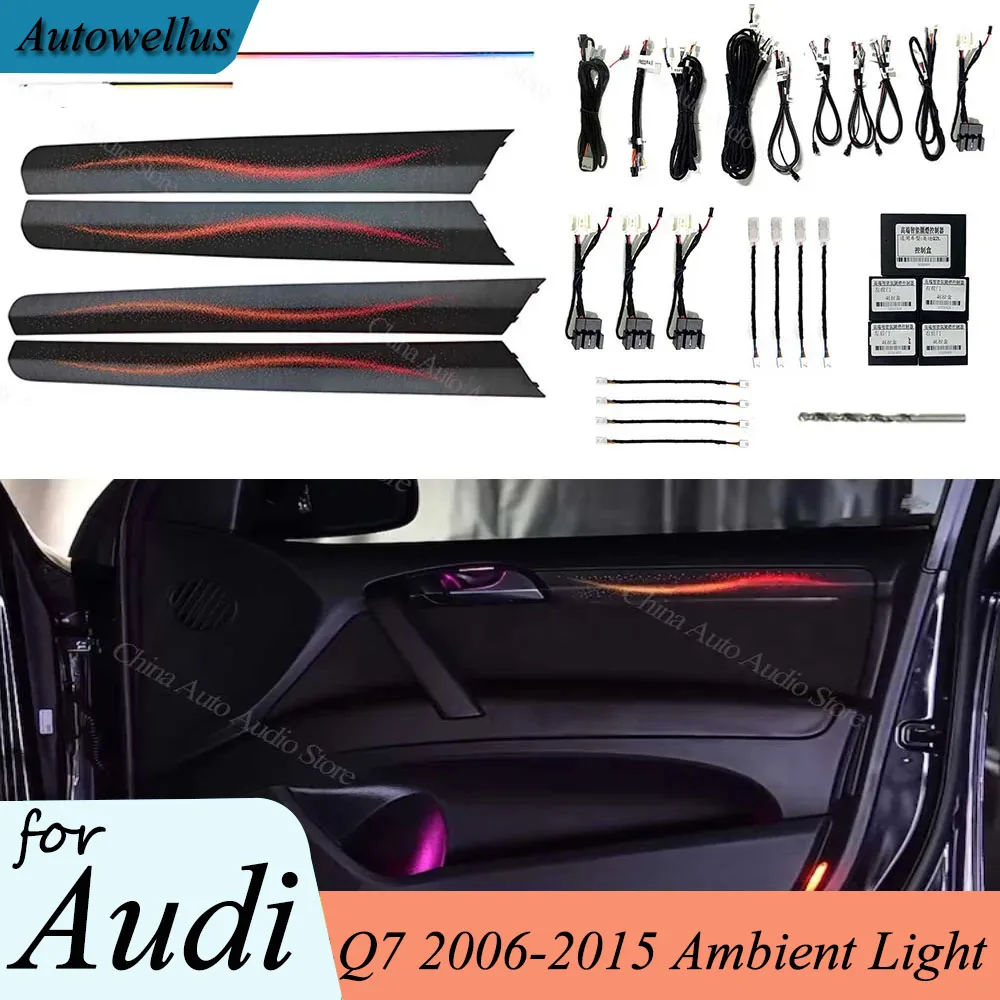 For-Audi-Q7-2006-2015-64-Colors-Interior-Atmosphere-Light-ambient-light ...