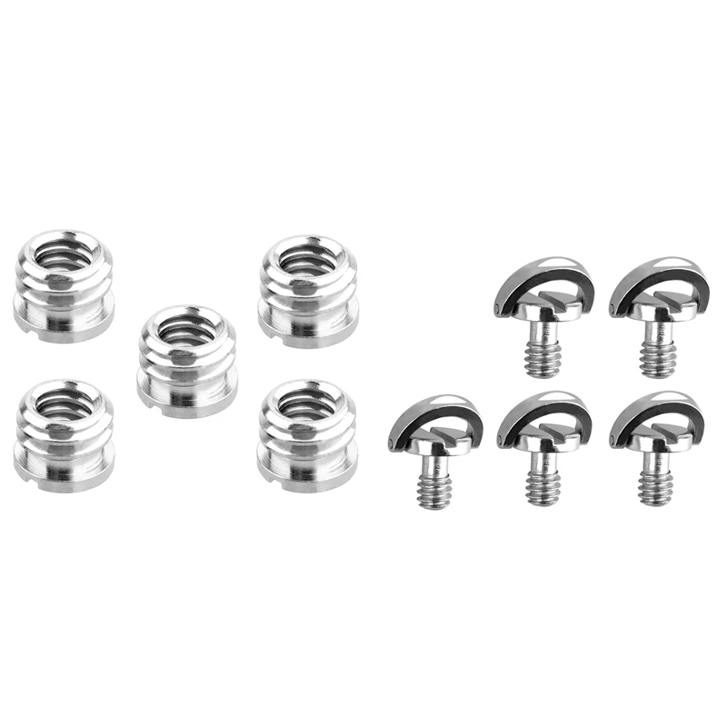 RISE 5 Pcs 1 4 Inch To 3 8 Inch Convert Screw Standard Adapter 5 Pcs RISE 5 Pcs 1 4 Inch To 3 8 Inch Convert Screw Standard Adapter 5 Pcs
