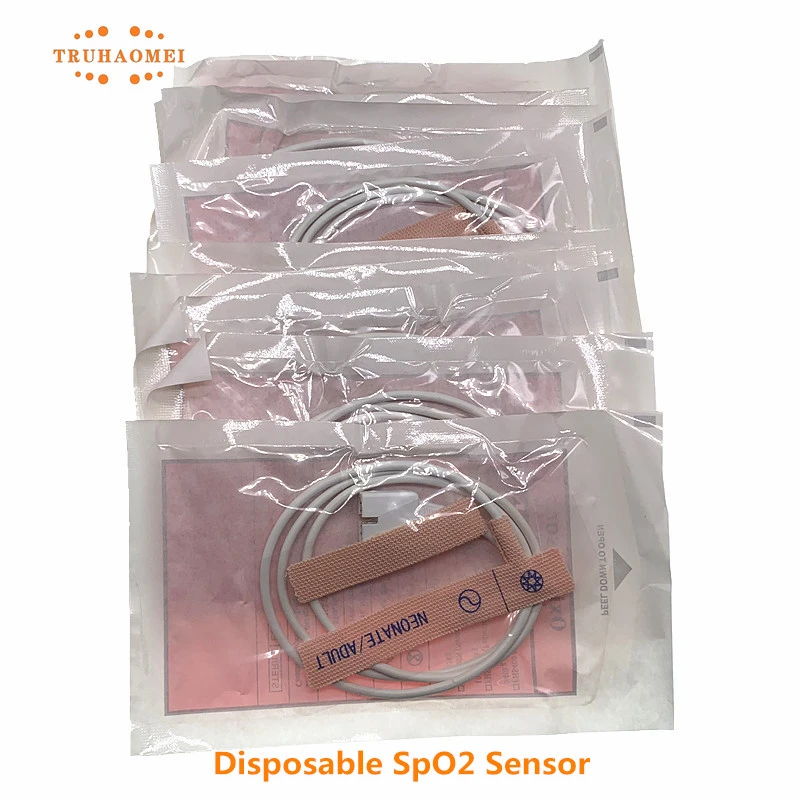 10 PCS Disposable SpO2 Sensor Adult Neonatal Size For Nellcor Oximax ...
