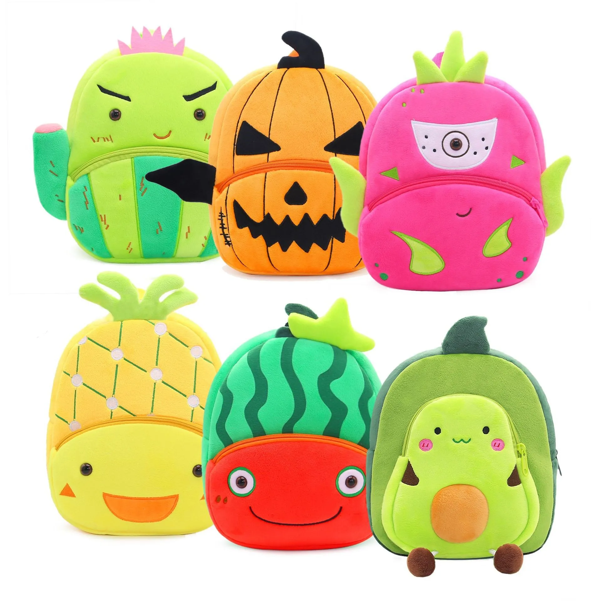 9-Styles-26-24-10CM-Cute-Cartoon-Fruit-Backpack-Childrens-Plush ...