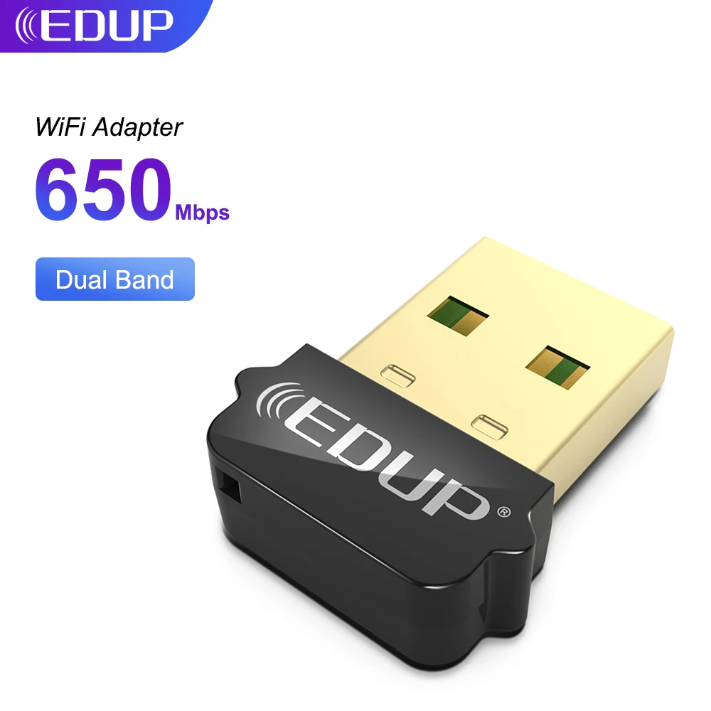 EDUP-650Mbps-USB-WiFi-Adapter-5Ghz-2-4Ghz-Mini-Wifi-External-Wireless ...