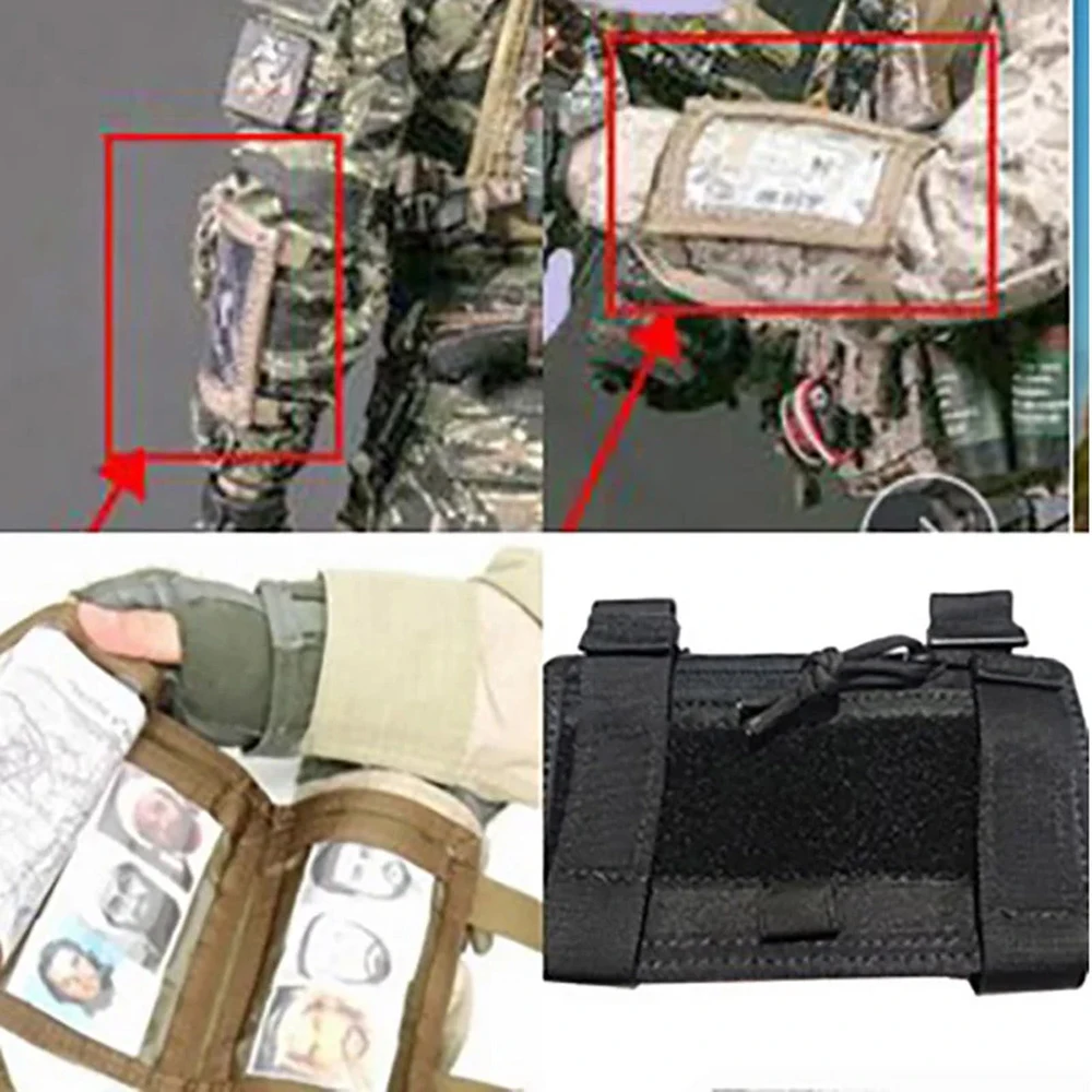 Tactical-Arm-Sleeve-Map-Pouch-Wrist-Pocket-Strap-Card-Mobile-Phone ...
