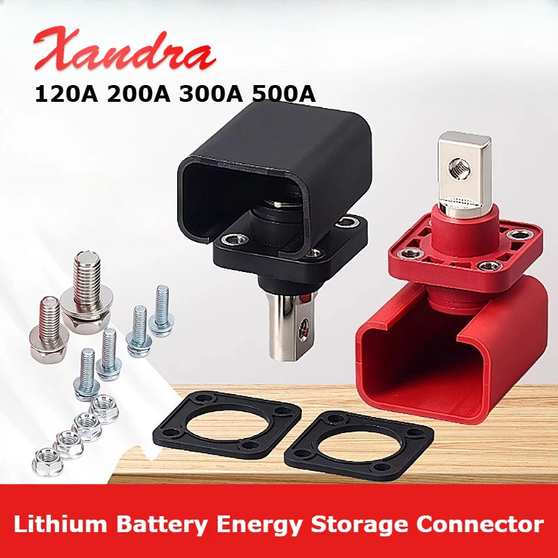120/200/300A 500A Square Energy Storage Terminal Lithium Battery ...