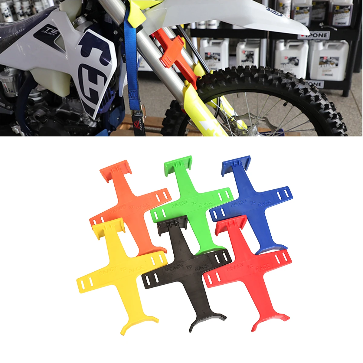 Motorcycle Universal Fork Support Brace For KTM Honda Suzuki Yamaha ...