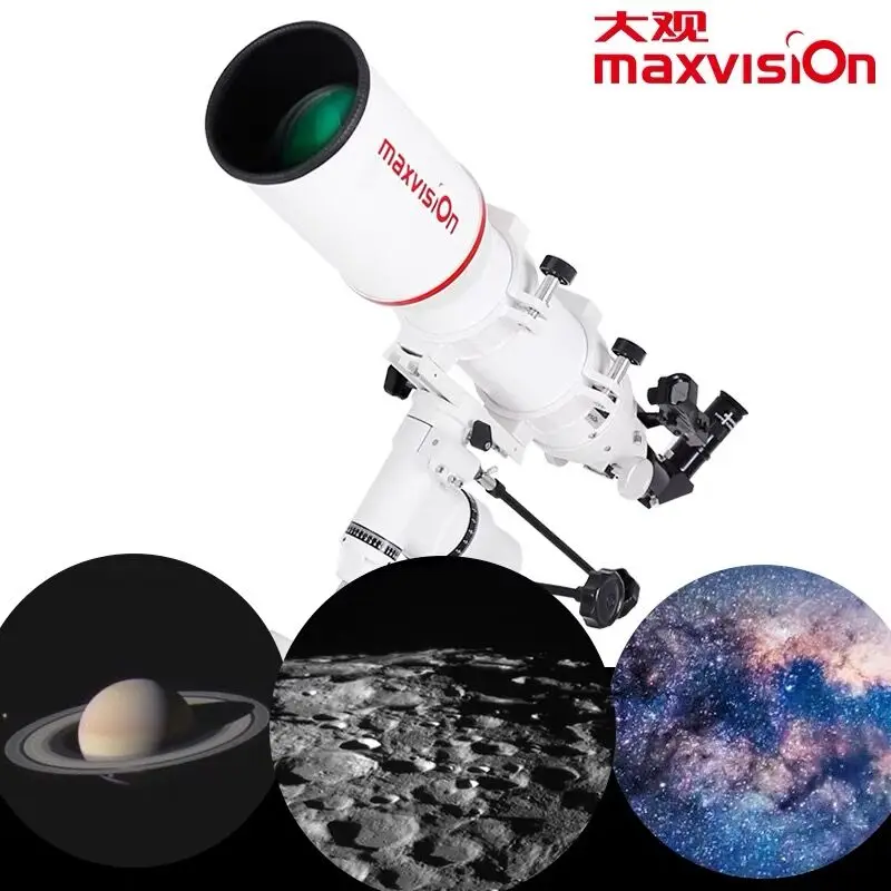 Maxvision-Telesc-pio-Astron-mico-Abertura-102mm-Dist-ncia-focal-660mm-Manual-Equatorial-Alem-o ...