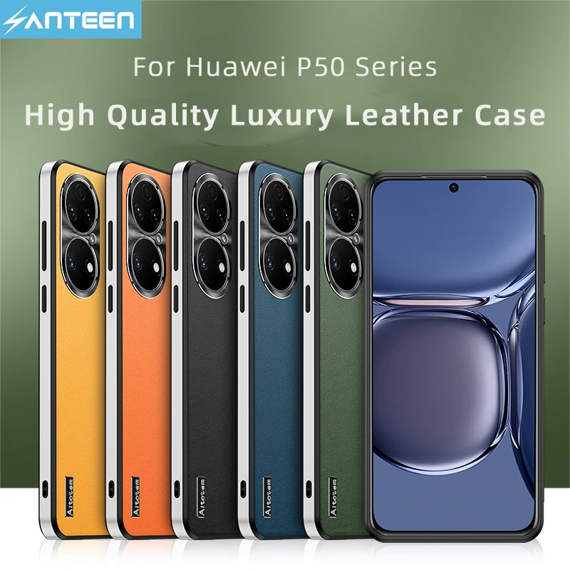 Anteen-Funda-de-cuero-de-lujo-para-Huawei-P50-P40-Pro-carcasa-de-la ...