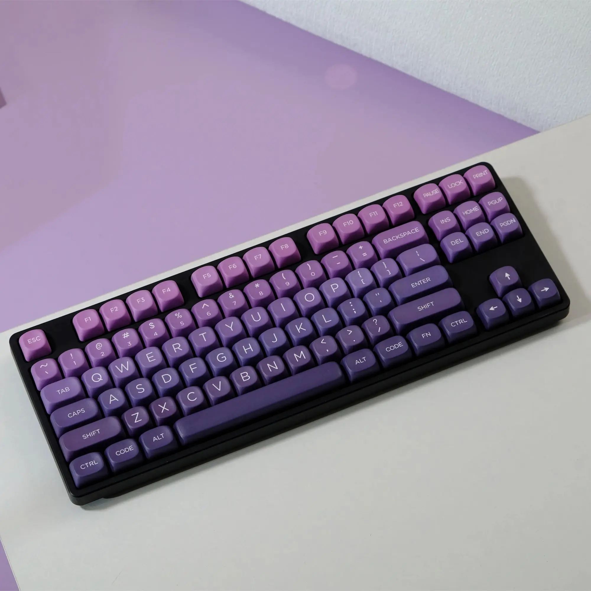 Purple-Gradient-violets-Keycap-Orbicular-XOA-Profile-Keycaps-PBT-Dye ...