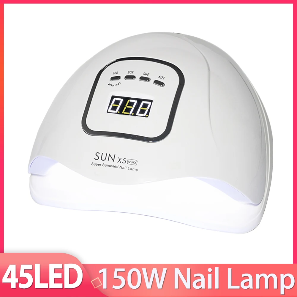 SUN X5 최대 150W 네일 램프, 휴대용 업그레이드 45LED UV 램프, 전문 광택 네일 드라이어| | - AliExpress
