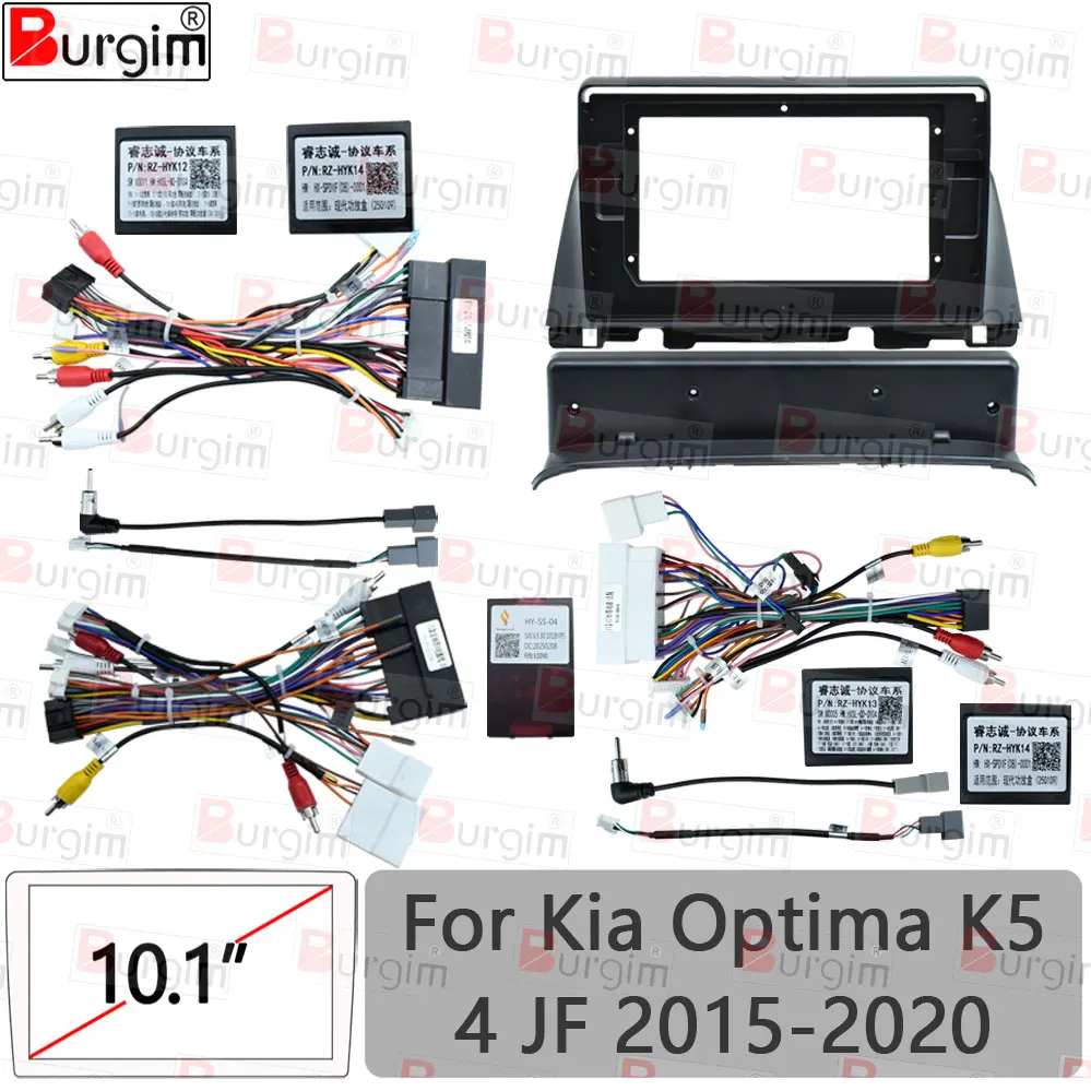 Car Radio Fascias Frame For Kia Optima K5 4 JF 2015-2020 10 inch 2DIN ...