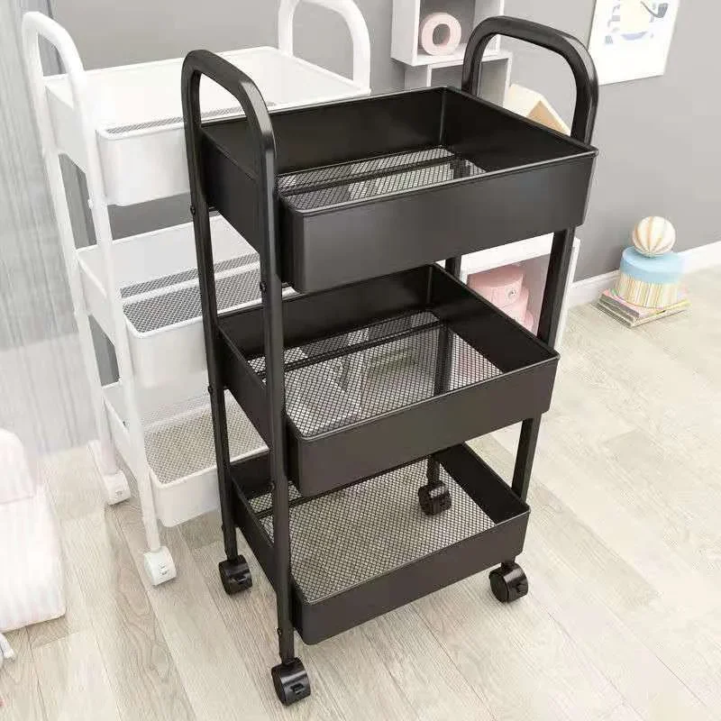 Petit-chariot-de-rangement-en-plastique-multifonctionnel-T1-sol-au ...