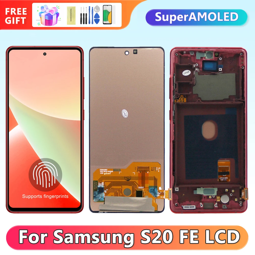 Super-AMOLED-S20-FE-Screen-for-Samsung-Galaxy-S20-Fan-Edition-G780-Lcd ...